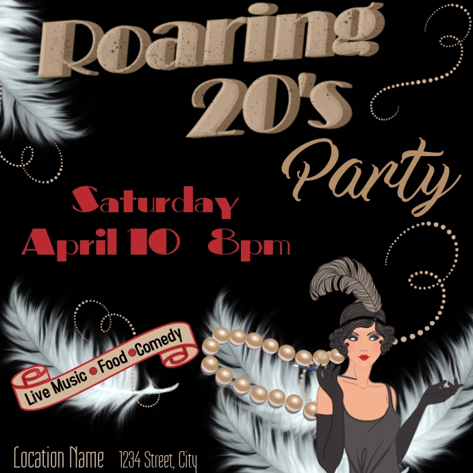 Roaring 20's Template | PosterMyWall