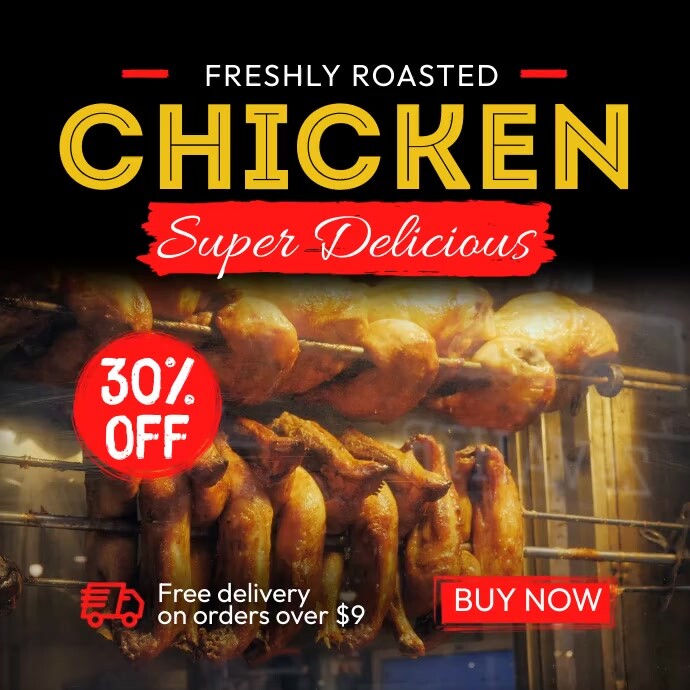 Roasted Chicken Offer Template | PosterMyWall