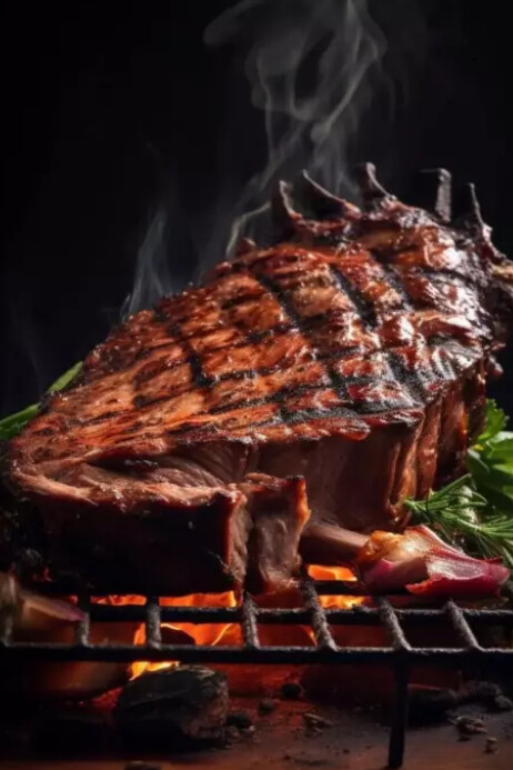 Roasted meat picture Template | PosterMyWall