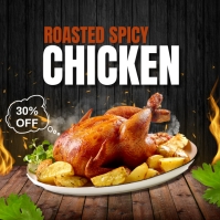 Roasted Chicken Template | PosterMyWall