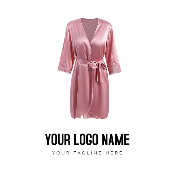 Plantilla de Robe Dress Slip Clothing Nightwear Logo | PosterMyWall