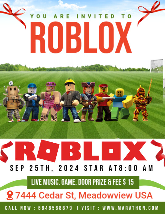 Plantilla de Roblox Game Birthday Invitation Template | PosterMyWall