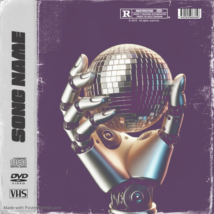 Robo Party - Single Mixtape Song EP Album Cover Art Artwork Template ...