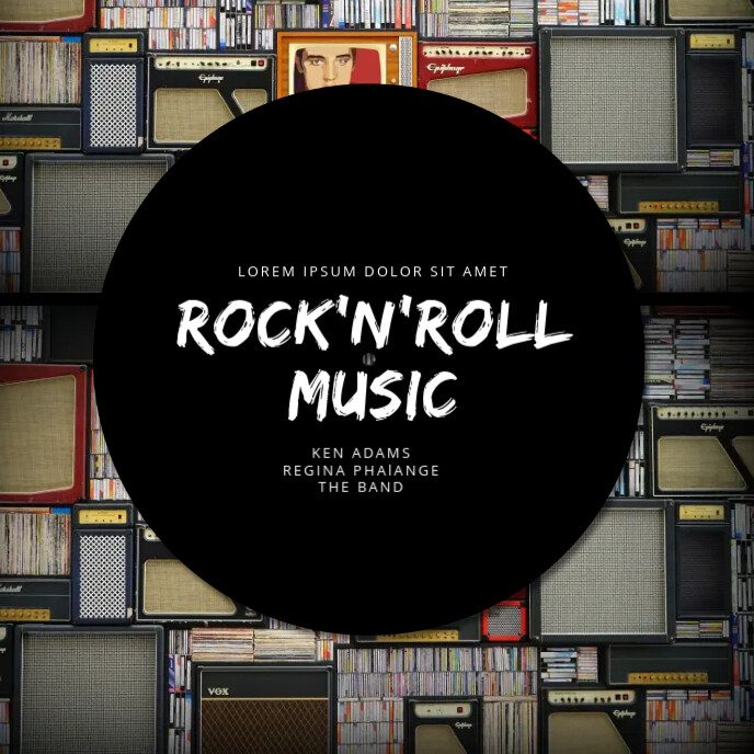 Copy of Rock'n'roll Album Cover Template | PosterMyWall