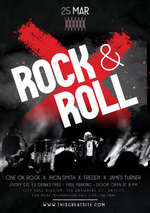Copy of Rock & Roll Festival | PosterMyWall