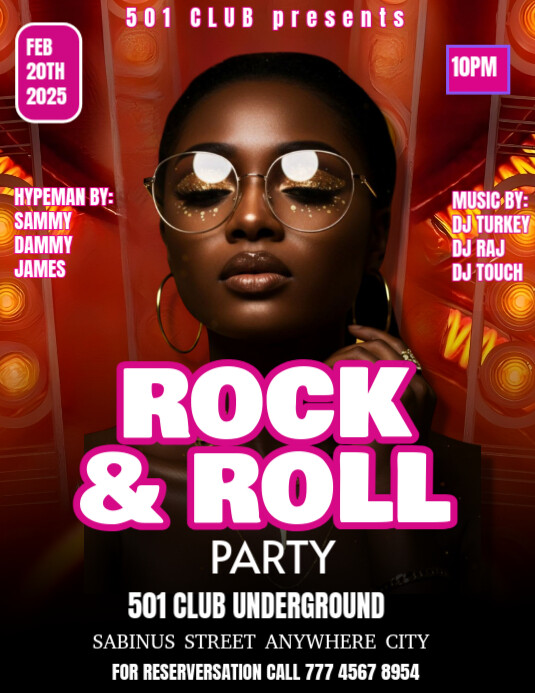 Copy of Rock & roll party | PosterMyWall