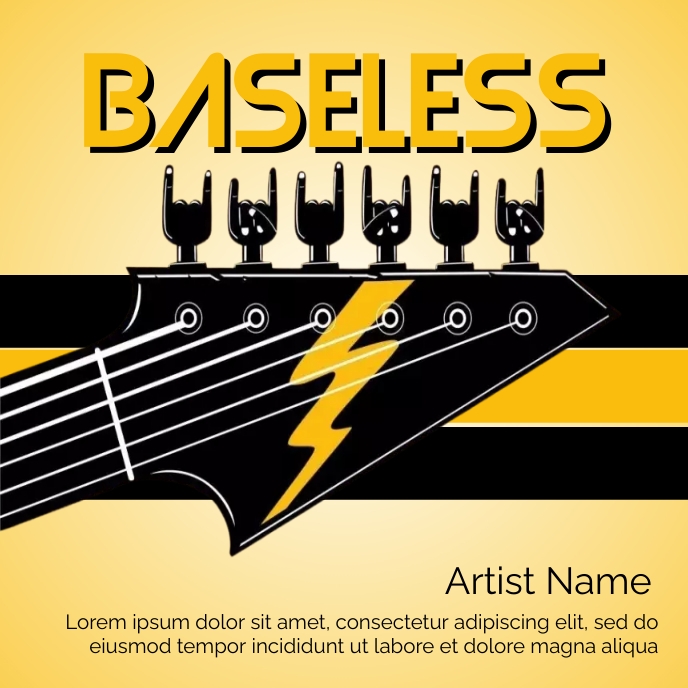 Rock Album Cover Template | PosterMyWall