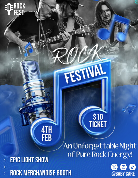 rock and roll Template | PosterMyWall