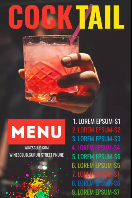 Rock Band Concert Tour Schedule Flyer Template | PosterMyWall