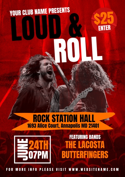 Rock Band Flyer Template | PosterMyWall