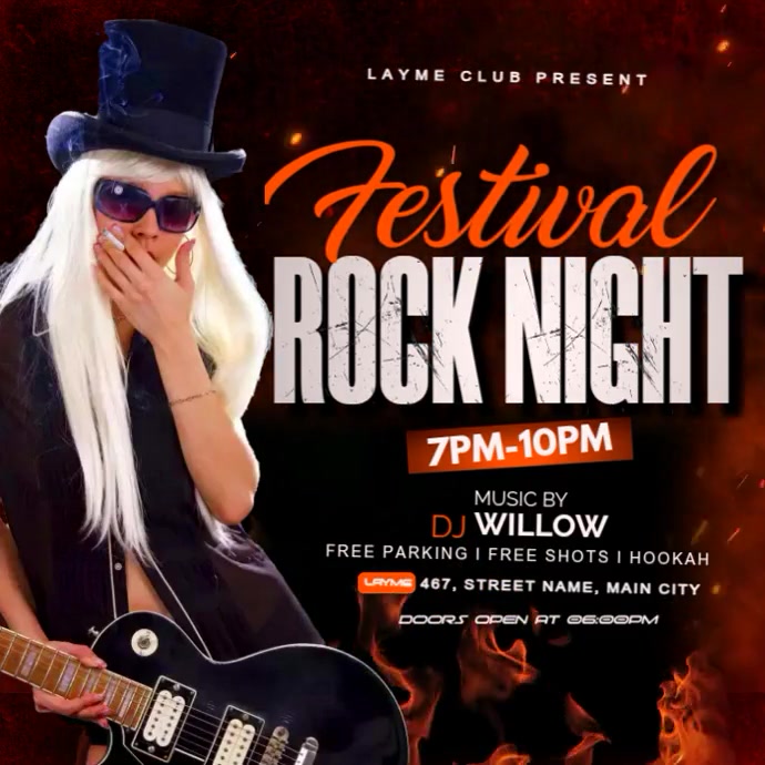 Copy of Rock Band Party Video Ads | PosterMyWall