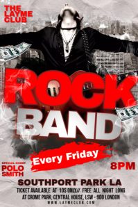 Rock Band Party Video Ads Template | PosterMyWall