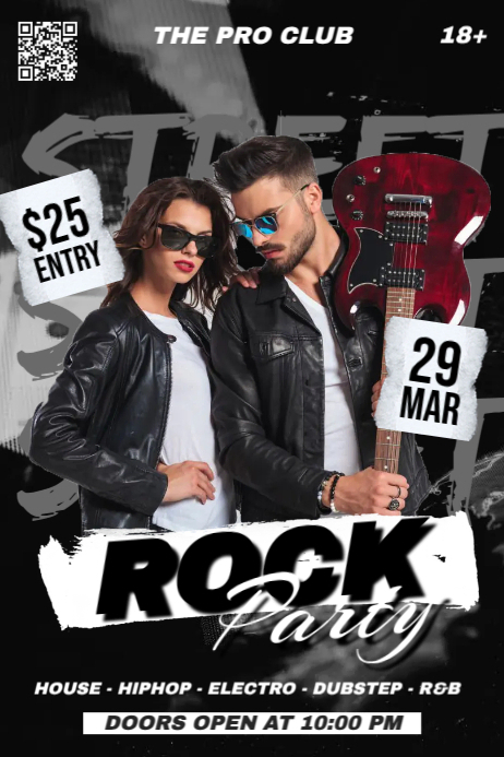 Rock Band Poster Template | PosterMyWall