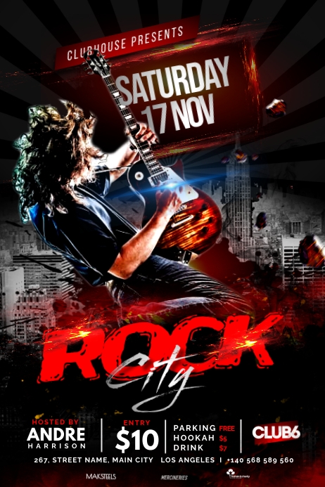 rock city (2) Template | PosterMyWall