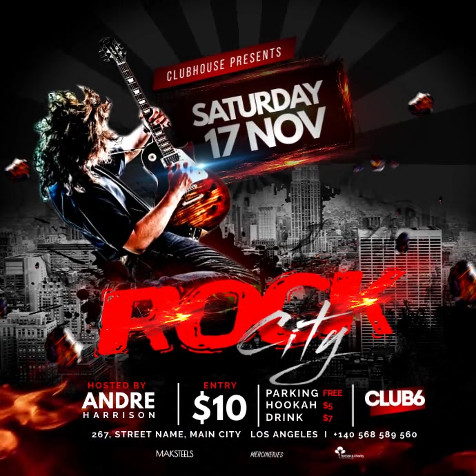 rock city concert Template | PosterMyWall