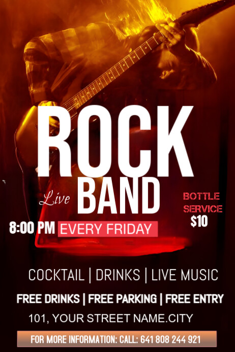 Plantilla de Rock City Design Template Poster | PosterMyWall