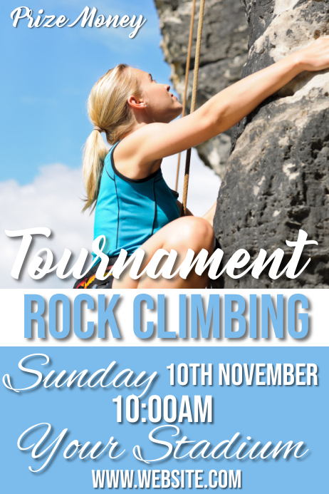 rock climbing Template | PosterMyWall