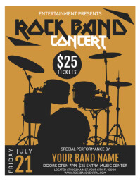 Rock Concert Template | PosterMyWall