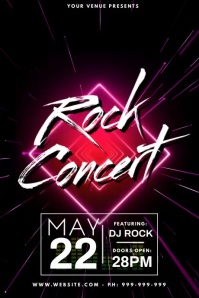 Rock Live Poster Template | PosterMyWall