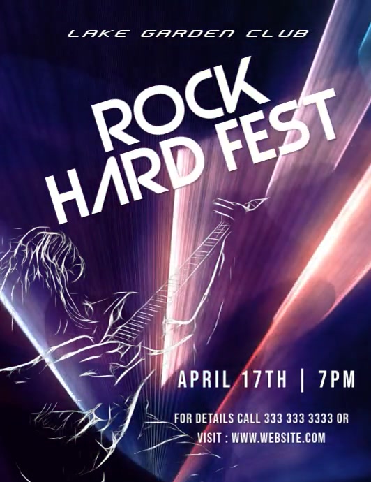 rock concert fest flyer Template | PosterMyWall