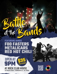 Rock Band Concert Flyer Template | PosterMyWall