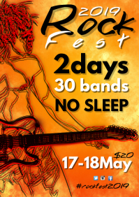 Rock Fest Flyer Template | PosterMyWall
