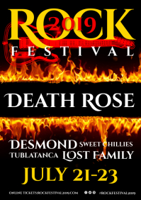 Rock Fest Poster Template | PosterMyWall