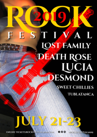 Rock Fest Poster Template | PosterMyWall