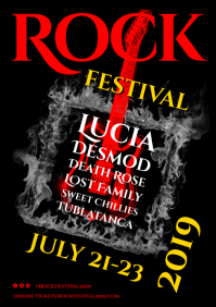 Rock Fest Poster Template | PosterMyWall