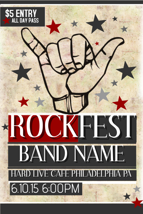 Rock Fest | PosterMyWall