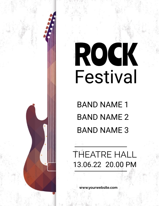 Template Flayer Festival Rock | PosterMyWall