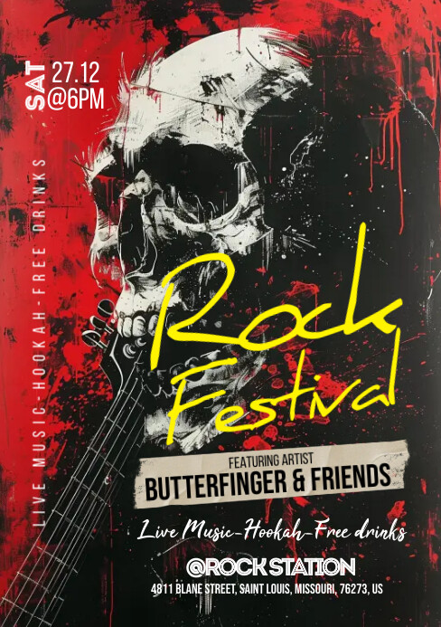 Copy of Rock Festival Flyer | PosterMyWall