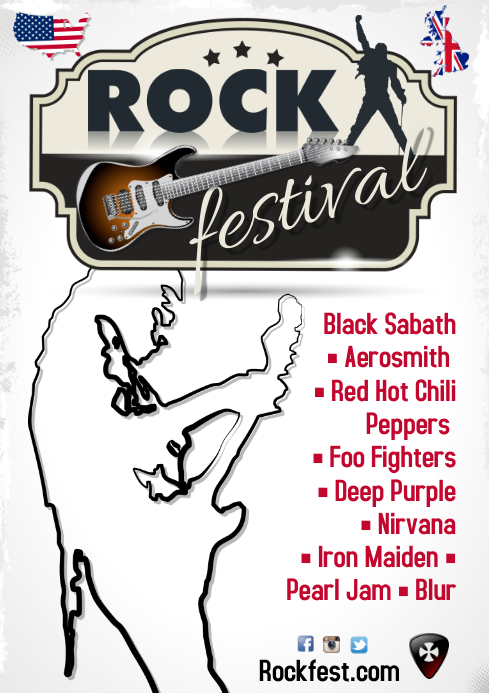Rock Festival Poster Template | PosterMyWall