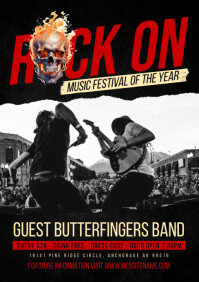 Rock Night Flyer Template | PosterMyWall