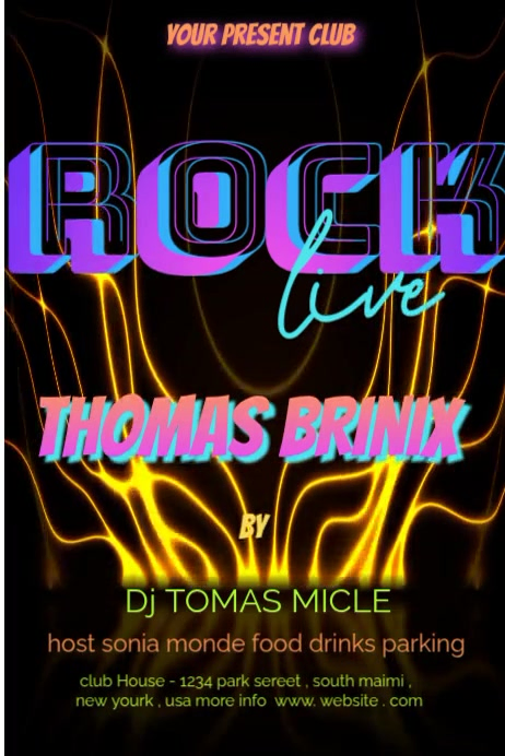 rock live music Template | PosterMyWall