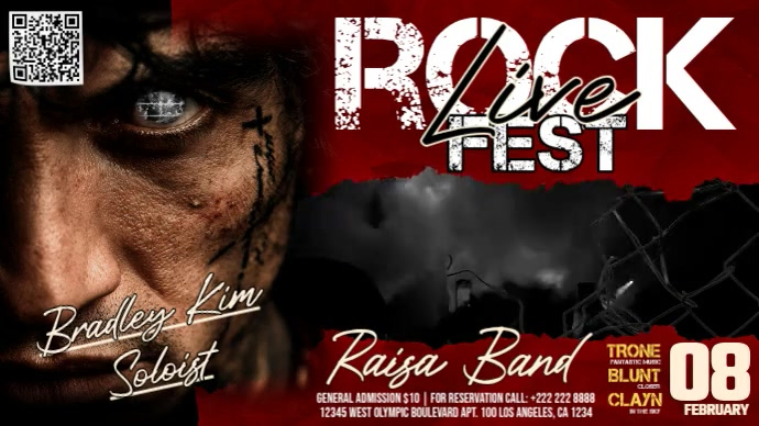 Rock Lives Live Club Night Template | PosterMyWall