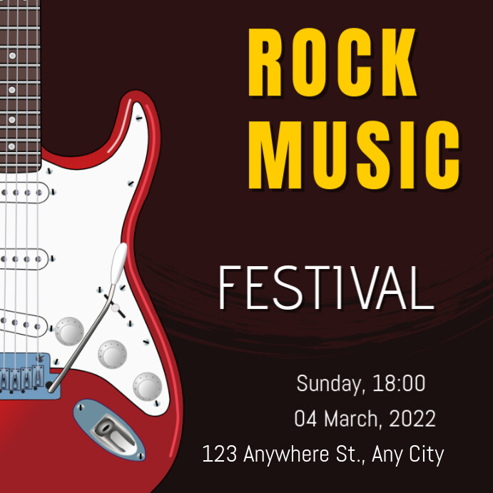 Rock music Template | PosterMyWall