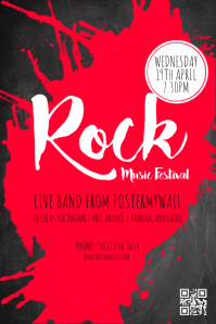 Rock Club Poster Template | PosterMyWall