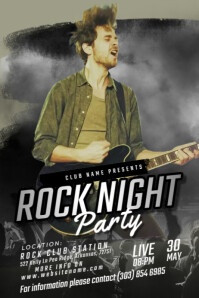Rock Night Poster Template | PosterMyWall