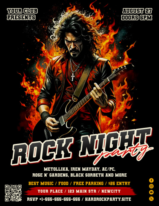 Copy of Rock Party Flyer | PosterMyWall