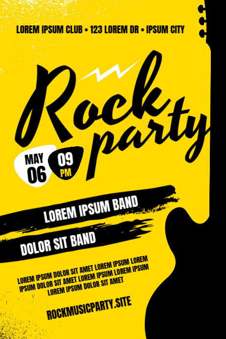 Copy of ROCK PARTY POSTER | PosterMyWall