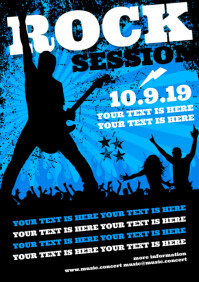 SUMMER ROCK PARTY POSTER Template | PosterMyWall