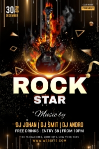 Rock Star Template | PosterMyWall
