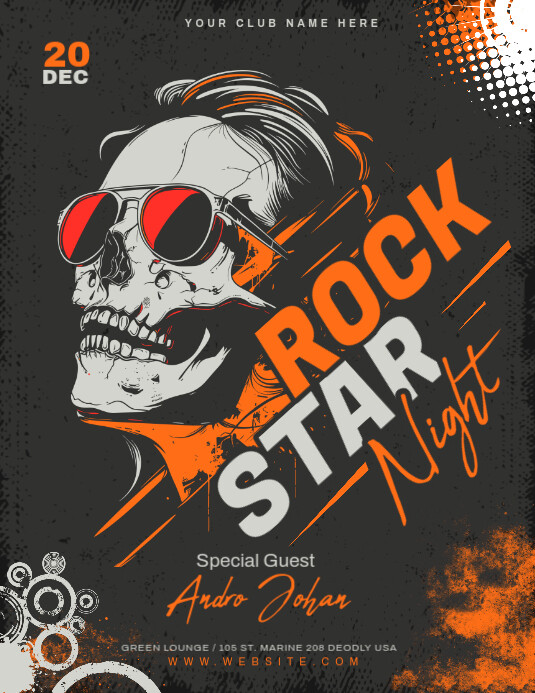 Rock Star Template | PosterMyWall