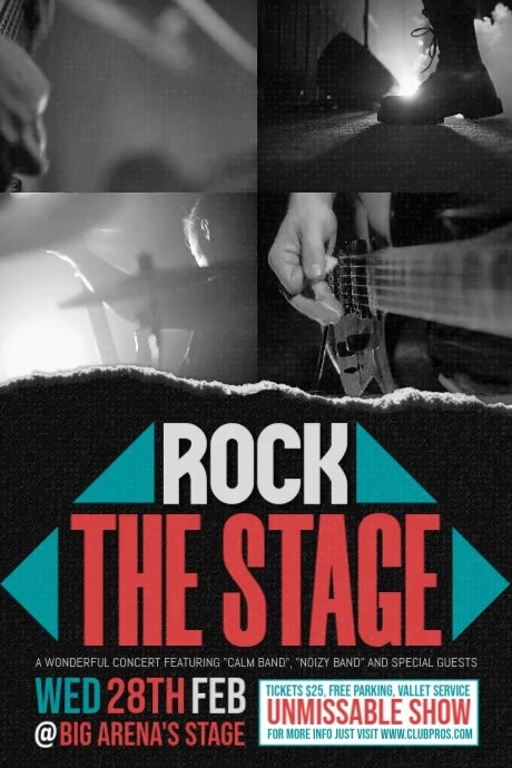 Copy of Rock The Stage | PosterMyWall
