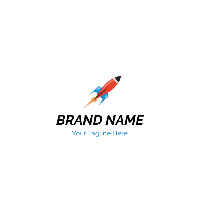 Rocket Logo Design For Company | Rocket Space Templat | PosterMyWall