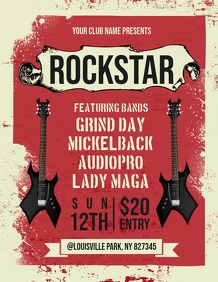 Rock Band Flyer Template | PosterMyWall