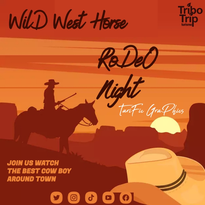 Plantilla de rodeo | PosterMyWall