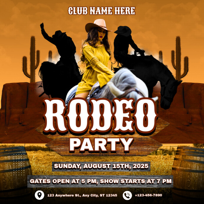 Rodeo Party Template | PosterMyWall