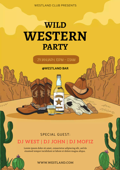 RODEO PARTY TEMPLATE | PosterMyWall